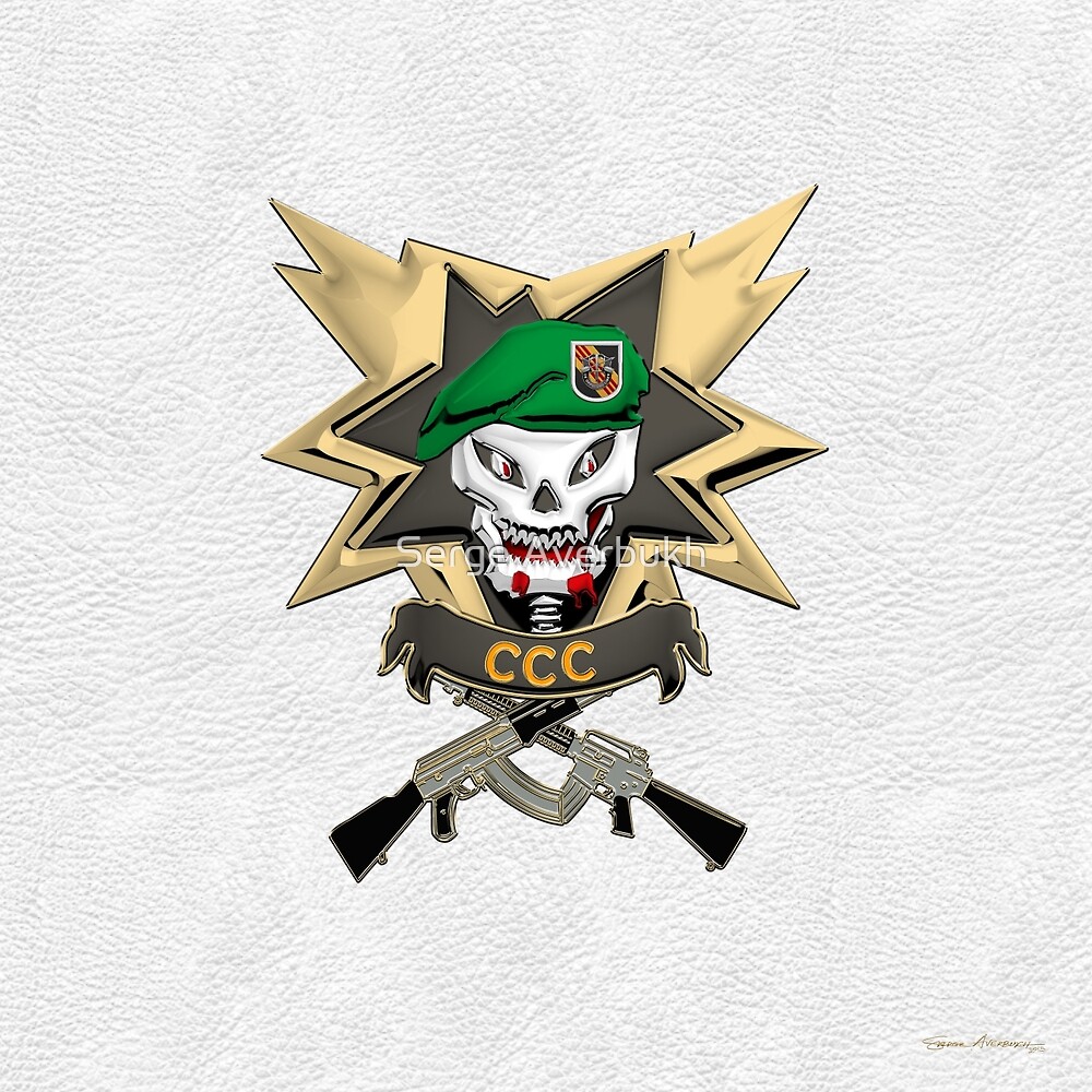 "Command and Control Central - MACV-SOG CCC Patch over White Leather ...