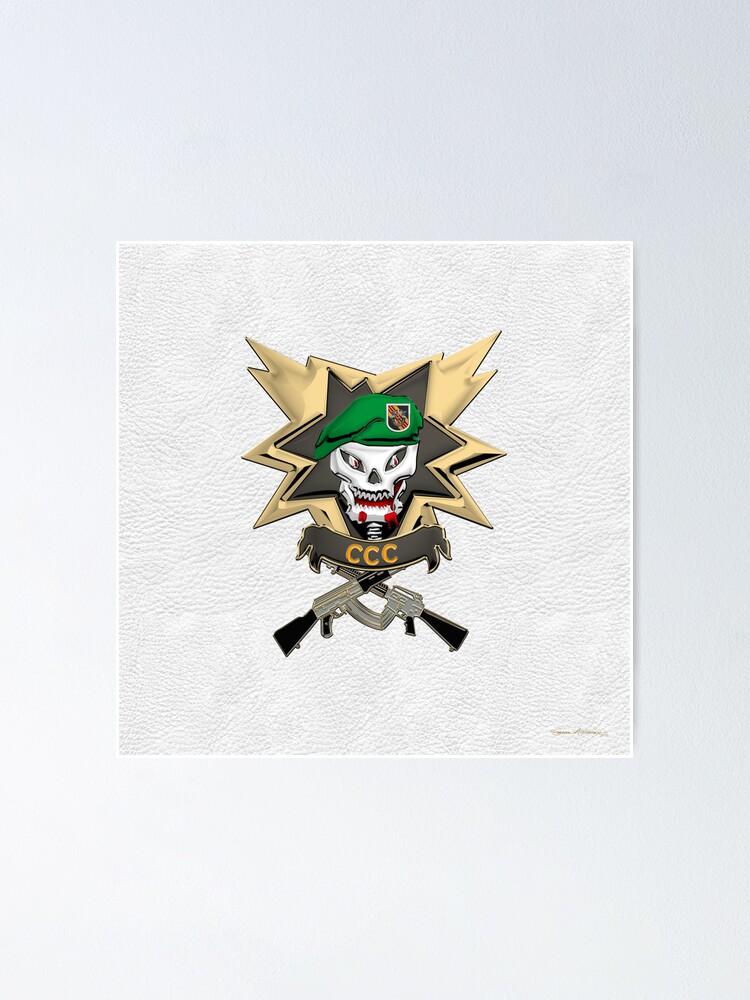 "Command and Control Central - MACV-SOG CCC Patch over White Leather ...