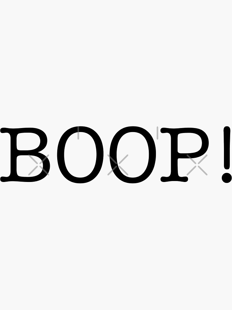 "boop" Sticker for Sale by chricket | Redbubble