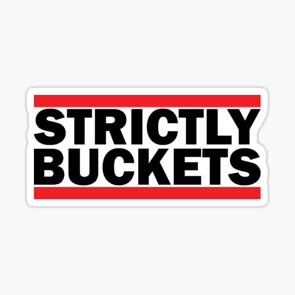 "Strictly buckets " Sticker for Sale by SavageGear | Redbubble