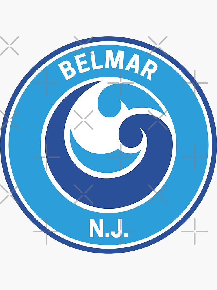 "Vintage Belmar New Jersey" Sticker by fearcity | Redbubble