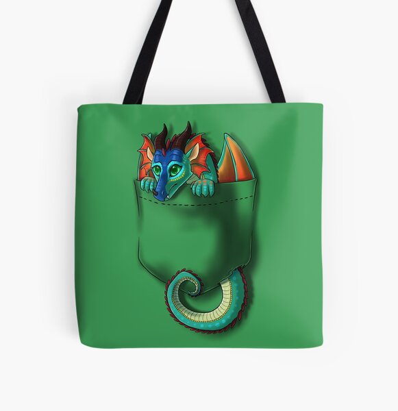 "Wings of Fire - Pocket Glory Dragon" Tote Bag for Sale by Biohazardia ...