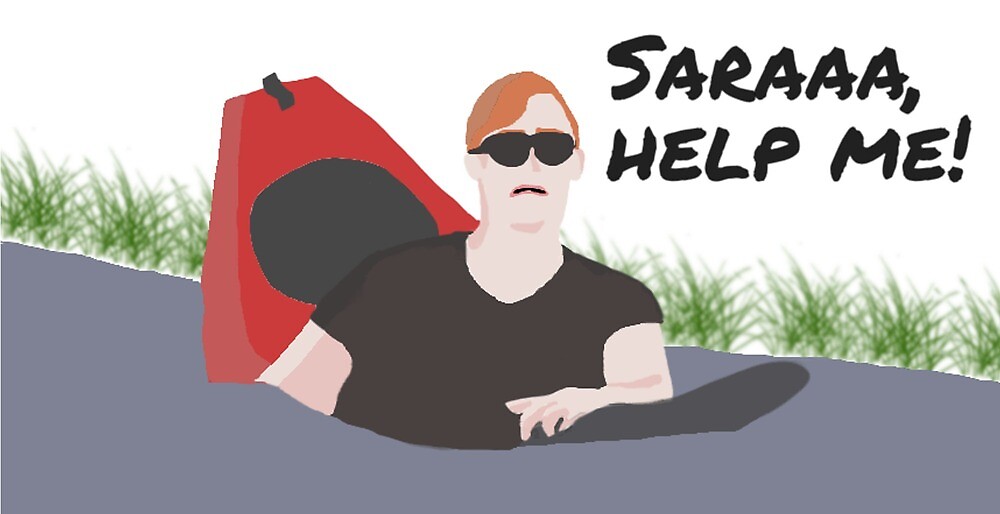 "Saraaa, help me!" by jillmarbach | Redbubble