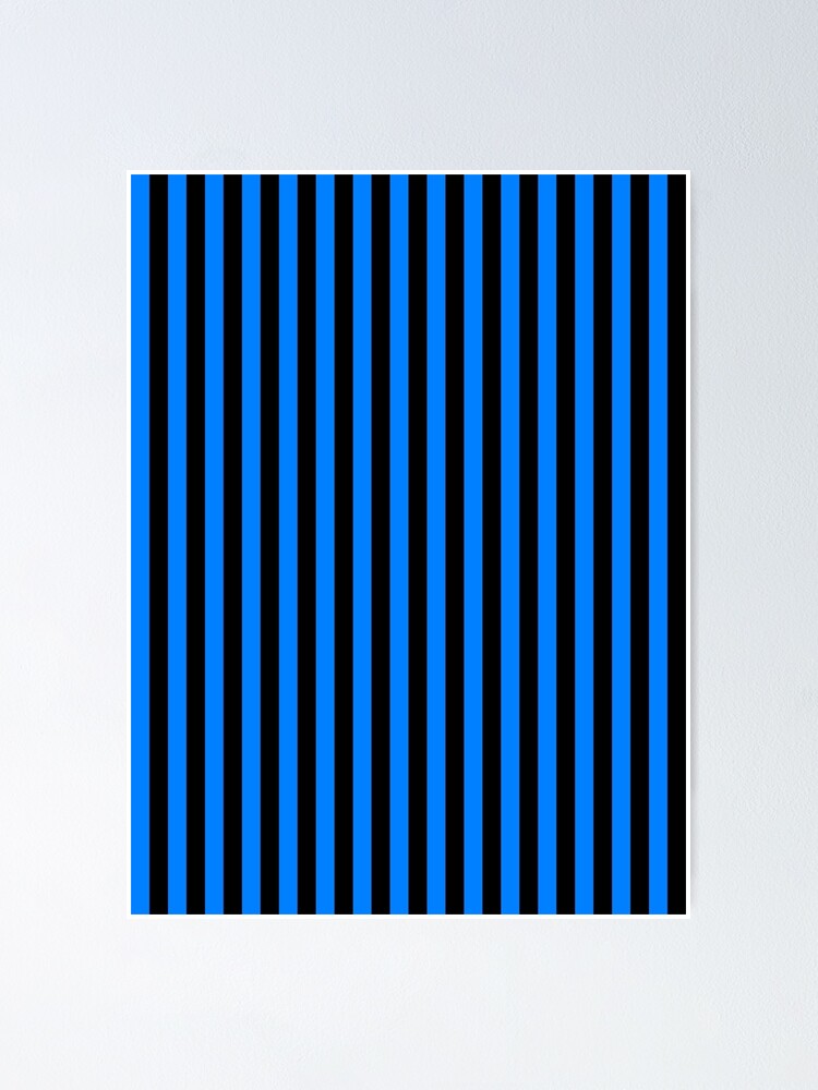 Póster «Rayas verticales azules y negras azules» de ColorPatterns ...
