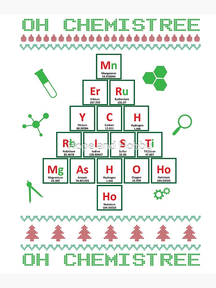 "Oh Chemistree Oh Chemistree Funny Element Design" Poster by tedmcory ...