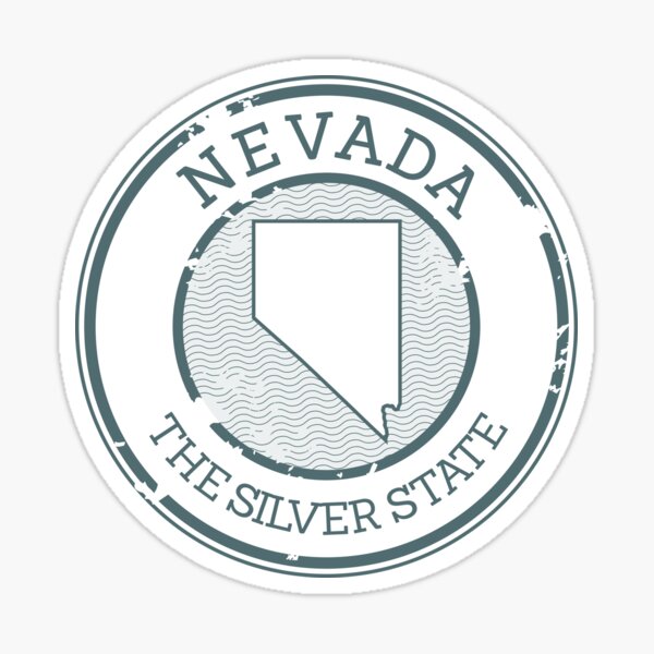 "Nevada - The Silver State (Stamp)" Sticker for Sale by stampusa ...