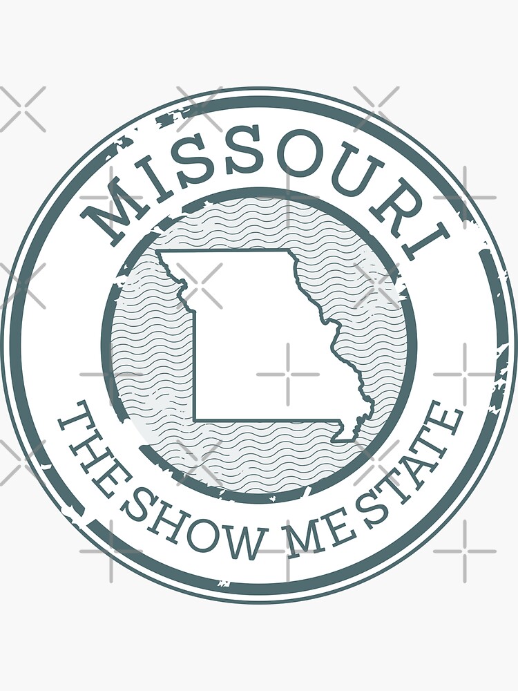 "Missouri - The Show Me State (Stamp)" Sticker for Sale by stampusa ...