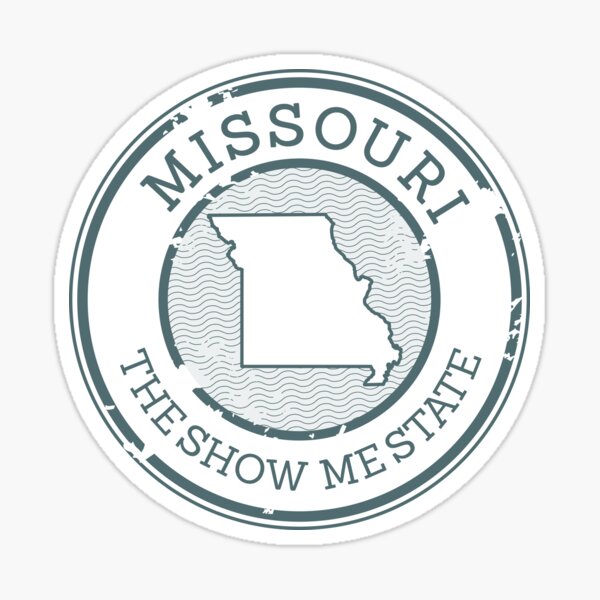 "Missouri - The Show Me State (Stamp)" Sticker for Sale by stampusa ...