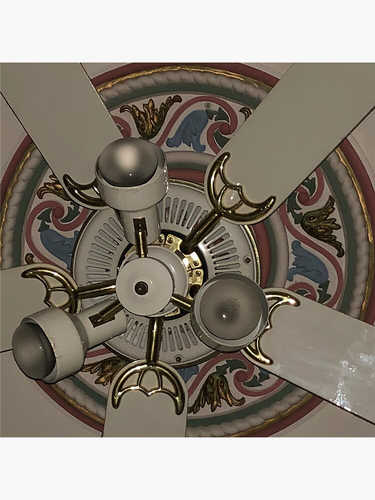 "hey man Im a really big fan. aesthetic old ceiling fan" Sticker for ...