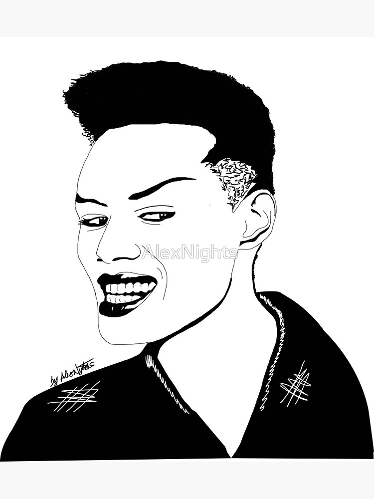 "GRACE JONES" Sticker for Sale by AlexNights | Redbubble