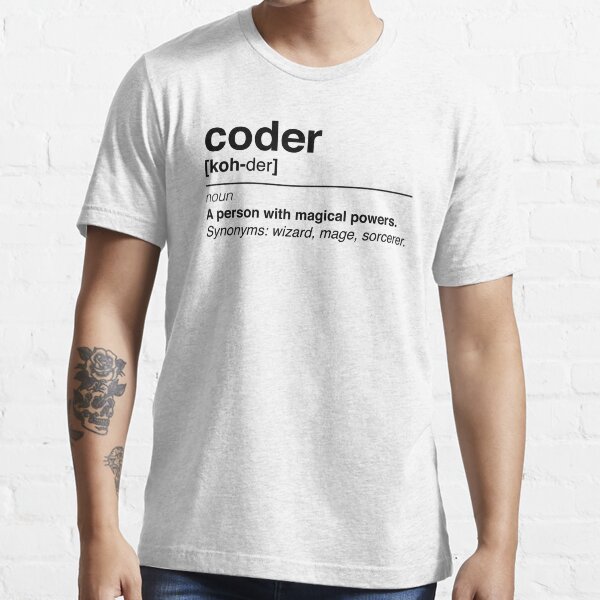 Coder Definition T Shirt For Sale By Keeponcoding Redbubble Coders T Shirts Coder T