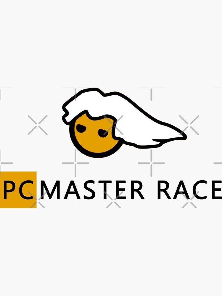 "PCMR Master Race PC Gamer" Sticker for Sale by PunkyCat | Redbubble