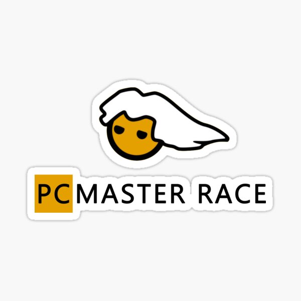 "PCMR Master Race PC Gamer" Sticker for Sale by PunkyCat | Redbubble