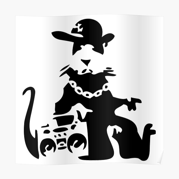 "Funky Rapper Rat" Poster for Sale by serpentsky17 | Redbubble