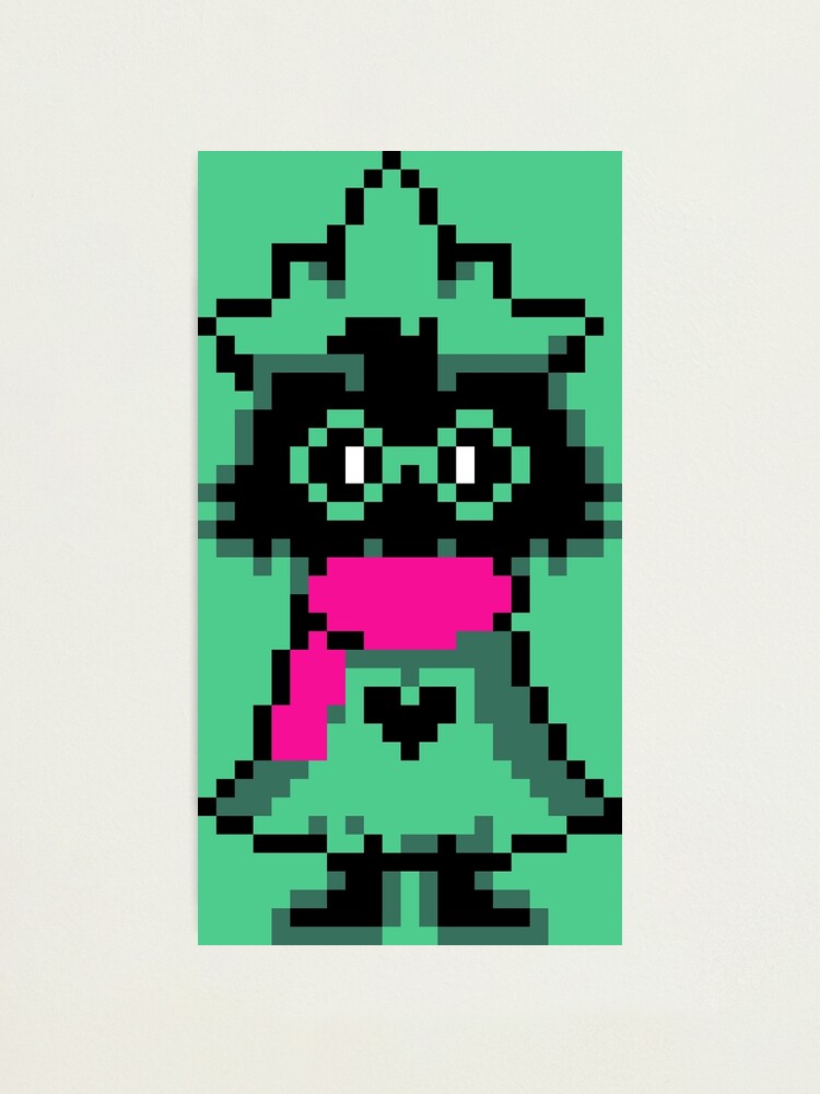 "Delta Rune Ralsei Sprite" Photographic Print for Sale by agentcake ...