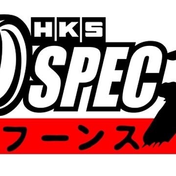 "HKS TURBO SpecR" Sticker for Sale by milespallarco | Redbubble