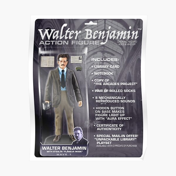 "Walter Benjamin Action Figure" Poster for Sale by GiantsOfThought ...