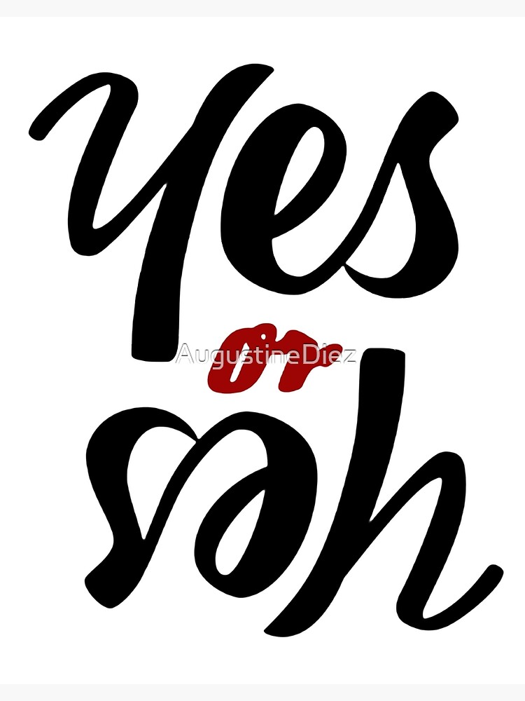 "TWICE YES or YES Logo black and red" Poster for Sale by AugustineDiez ...