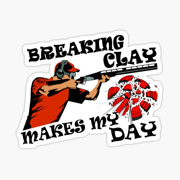 Clay Pigeon Shooting Stickers | Redbubble