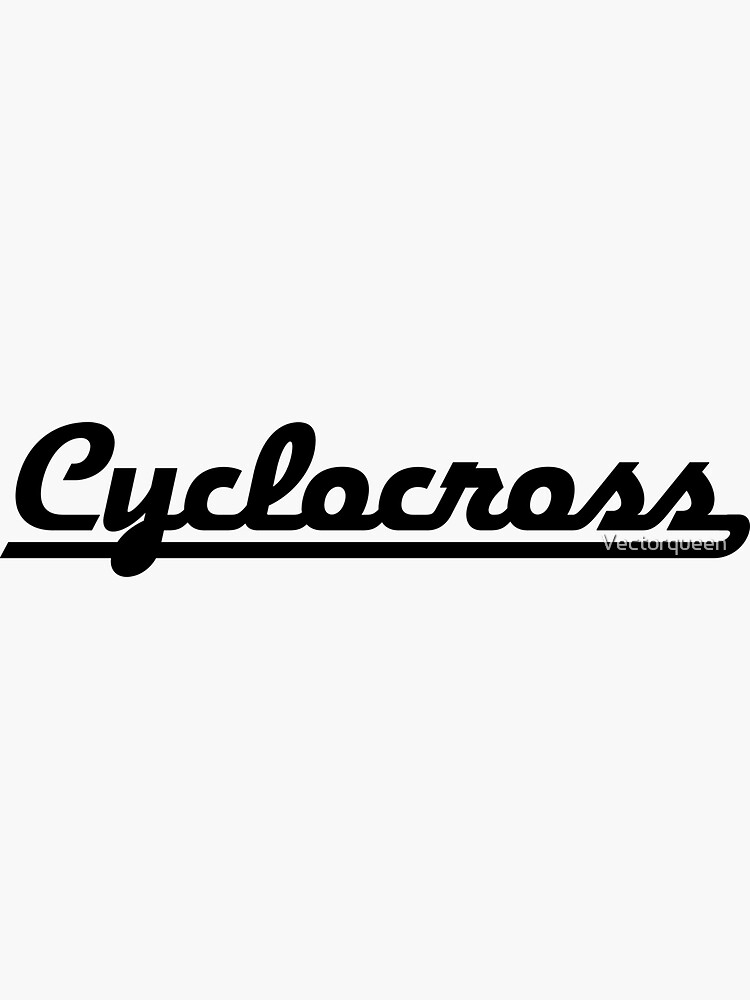 "Cyclocross" Sticker for Sale by Vectorqueen | Redbubble