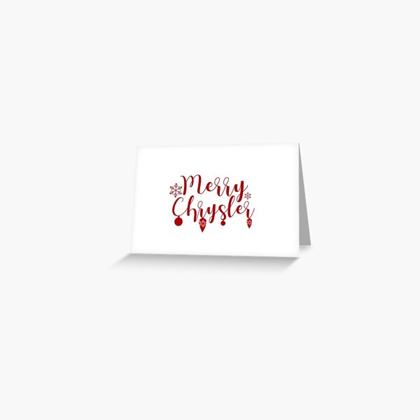 "Merry Chrysler" Greeting Card for Sale by lonel2199 | Redbubble