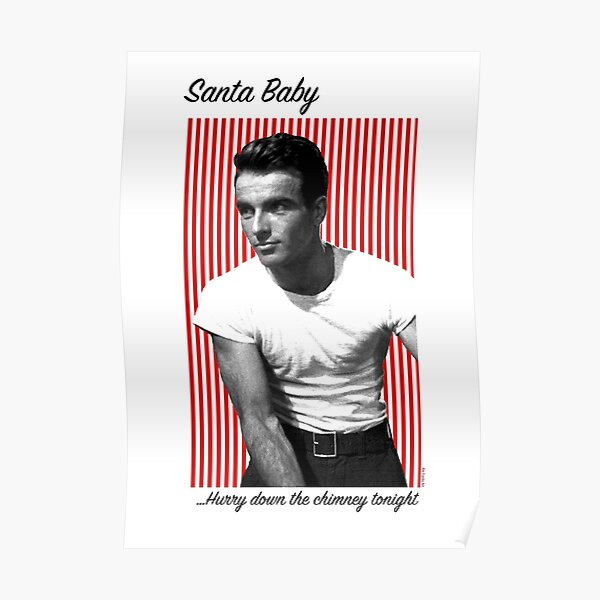 "Montgomery Clift: Santa Baby" Poster for Sale by AleFranksArt | Redbubble