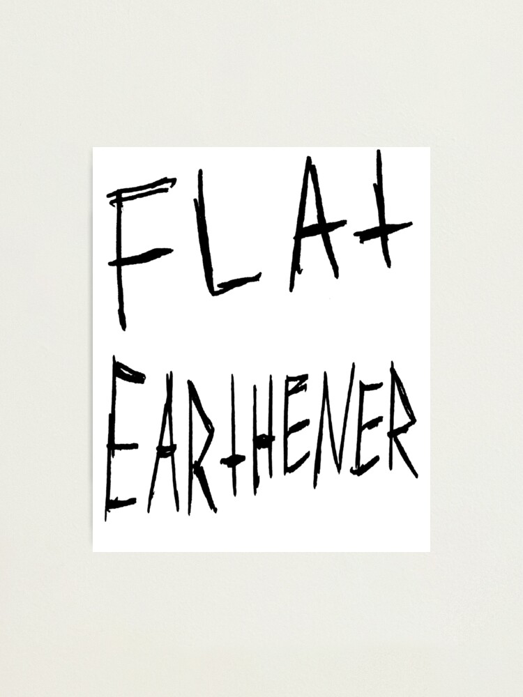 "Flache Irdene kiesiger Witz Design" Fotodruck von MacSquiddles | Redbubble