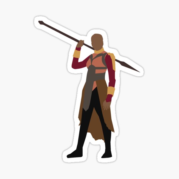 "Okoye" Sticker for Sale by clairefromke | Redbubble