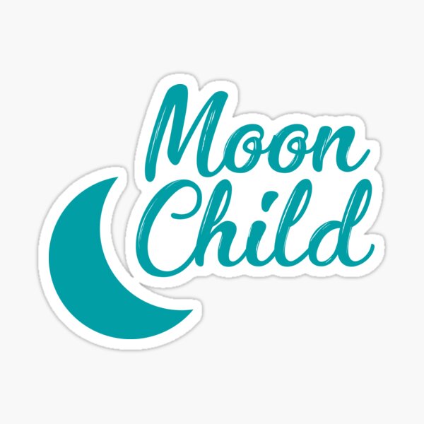 "Moon child" Sticker by NanaBalzan5 | Redbubble