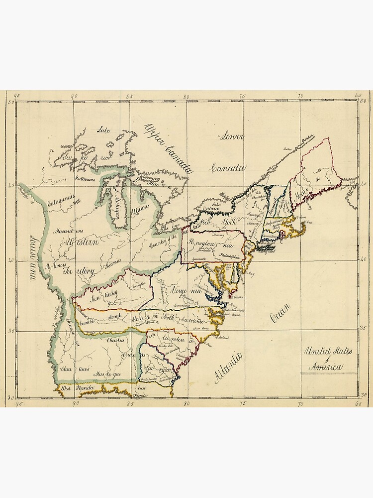 1810 Map Of The United States - United States Map