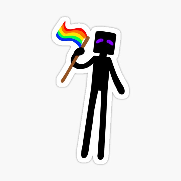 Gay Enderman Sticker Sticker For Sale By Sand Planet Redbubble