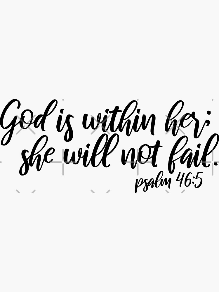 "She will not fail" Sticker for Sale by Molly Jones | Redbubble