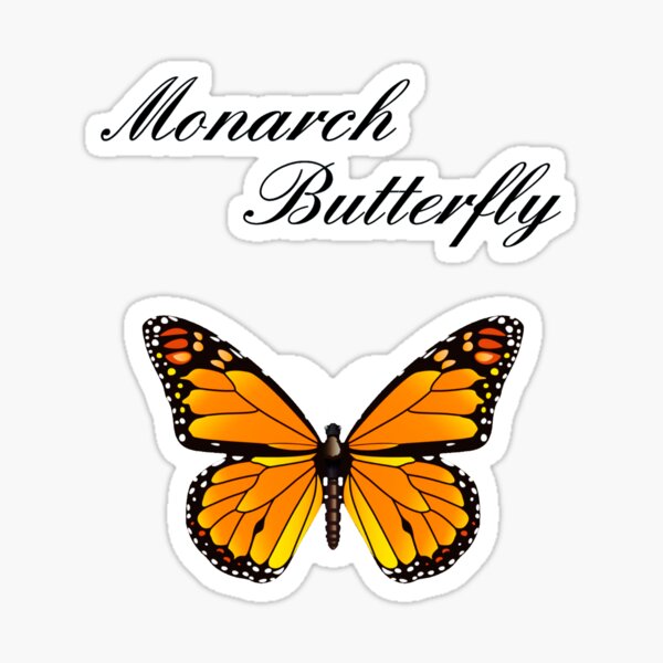 "Monarch Butterfly" Sticker for Sale by tinalanette | Redbubble