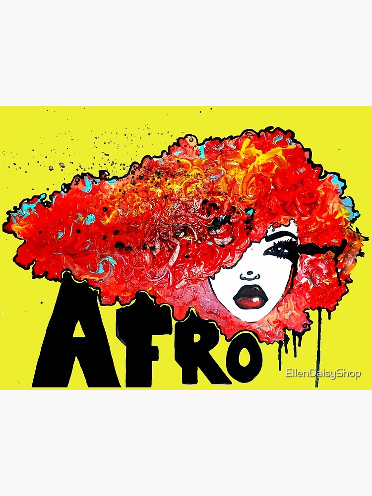 "Afro Word Art Big Hair Typography Afro Hair " Poster for Sale by ...