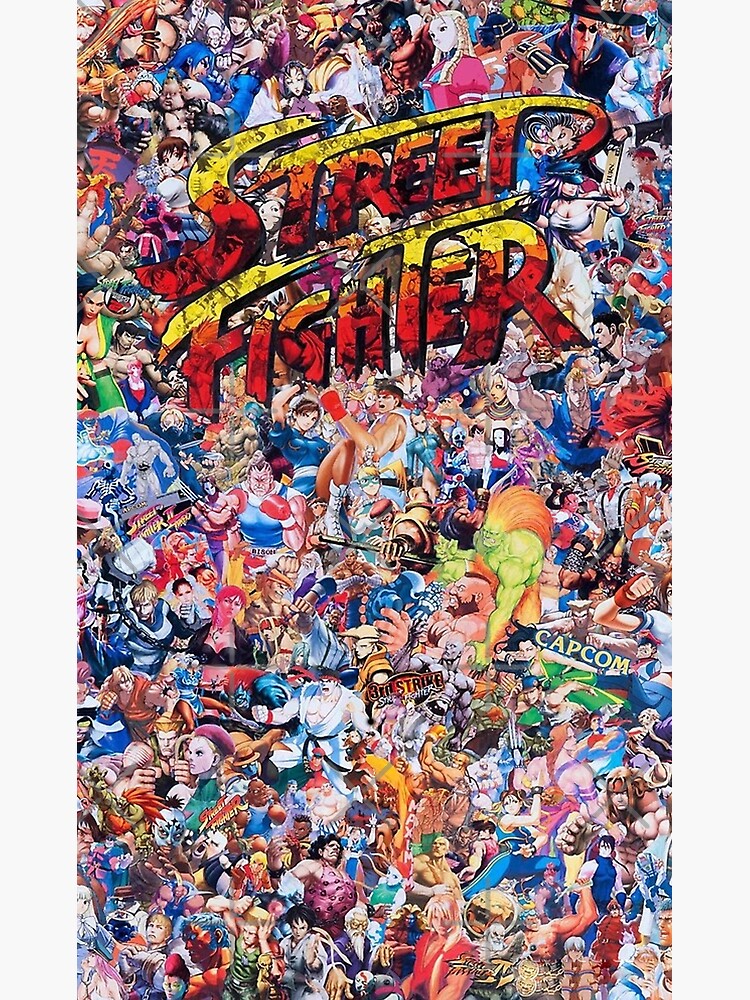 "Street Fighter Character Collage" Poster for Sale by jluly | Redbubble