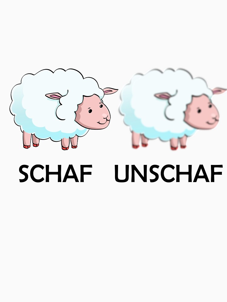 "Schaf Unschaf" T-Shirt von FluffigerSchuh | Redbubble