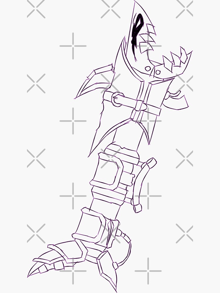 "Jinx Fishbones" Sticker by DeLyss-Iouz | Redbubble