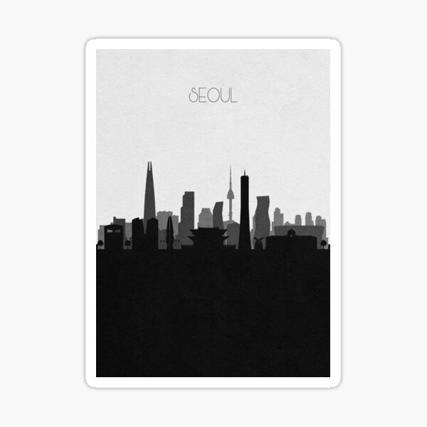 "Travel Posters | Destination: Seoul" Sticker by geekmywall | Redbubble