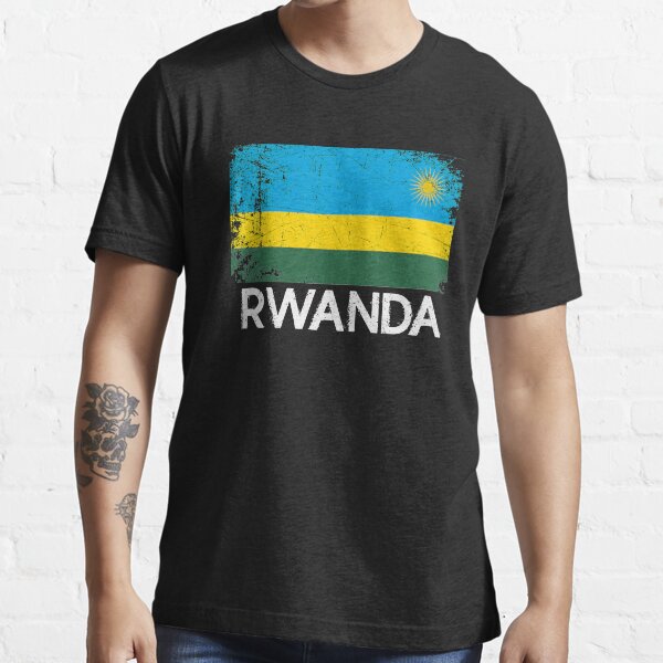 "Rwandan Flag Design | Vintage Made In Rwanda Gift" T-shirt by melsens ...