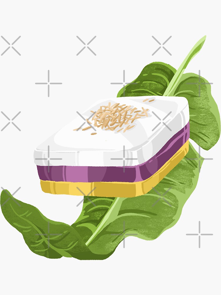 "Kakanin - Sapin-Sapin 03" Sticker for Sale by beespyjamas | Redbubble