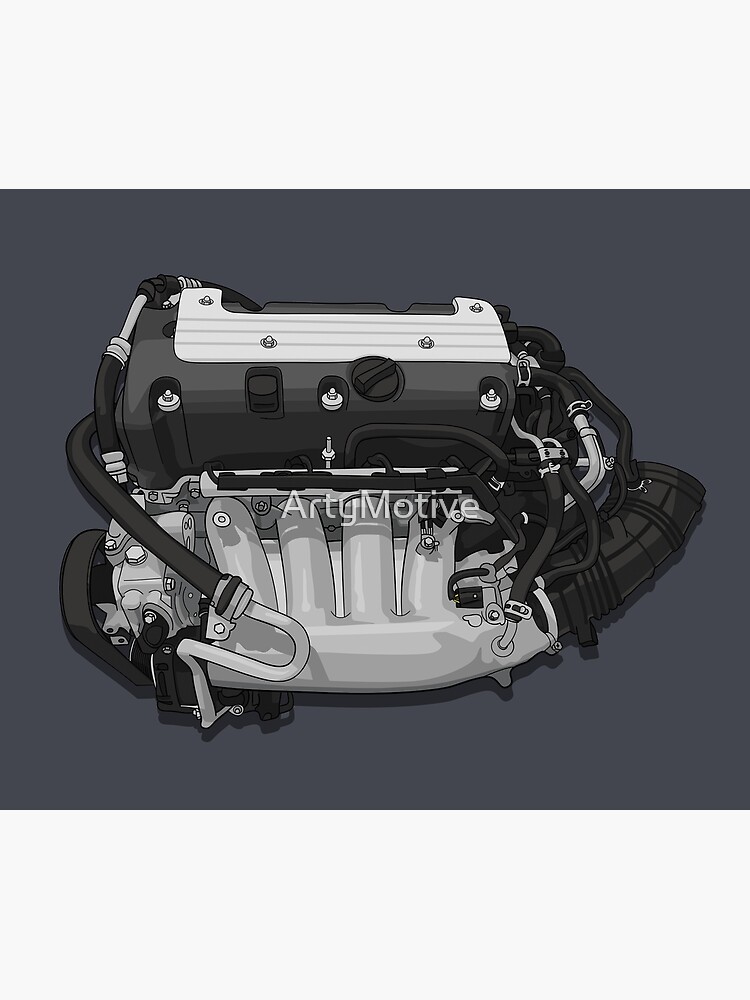 "K20 / K24 engine sticker" Photographic Print for Sale by ArtyMotive ...