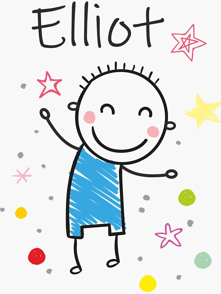 "Elliot" Sticker for Sale by oleo79 | Redbubble