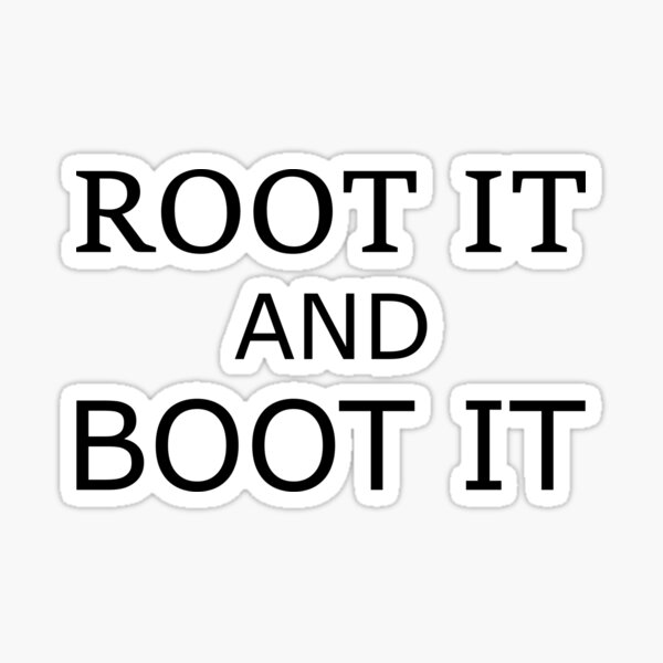 "Hacking Root It And Boot It Computer Hacker" Sticker for Sale by ...
