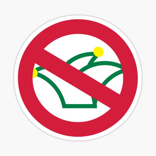 "No carnival" Sticker for Sale by Vectorqueen | Redbubble
