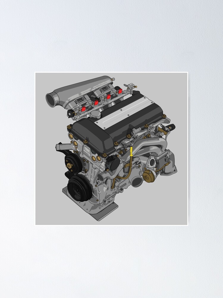 "SR20 NEO blacktop sticker" Poster by ArtyMotive | Redbubble
