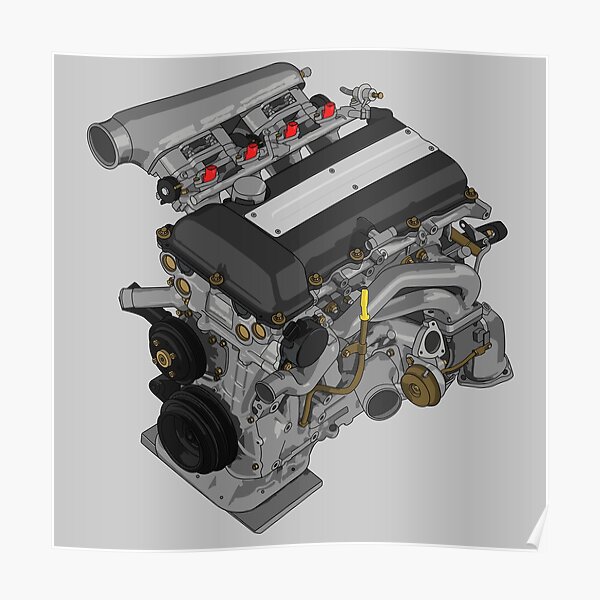 "SR20 NEO blacktop sticker" Poster by ArtyMotive | Redbubble