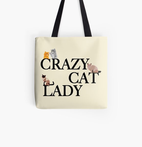 "Crazy Cat Lady" Tote Bag by elishamarie28 | Redbubble