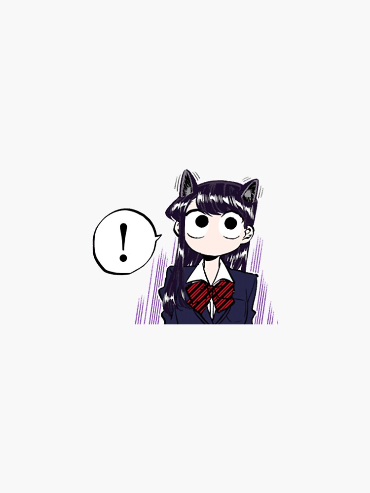 "komi-san" Sticker for Sale by coolsocrati | Redbubble