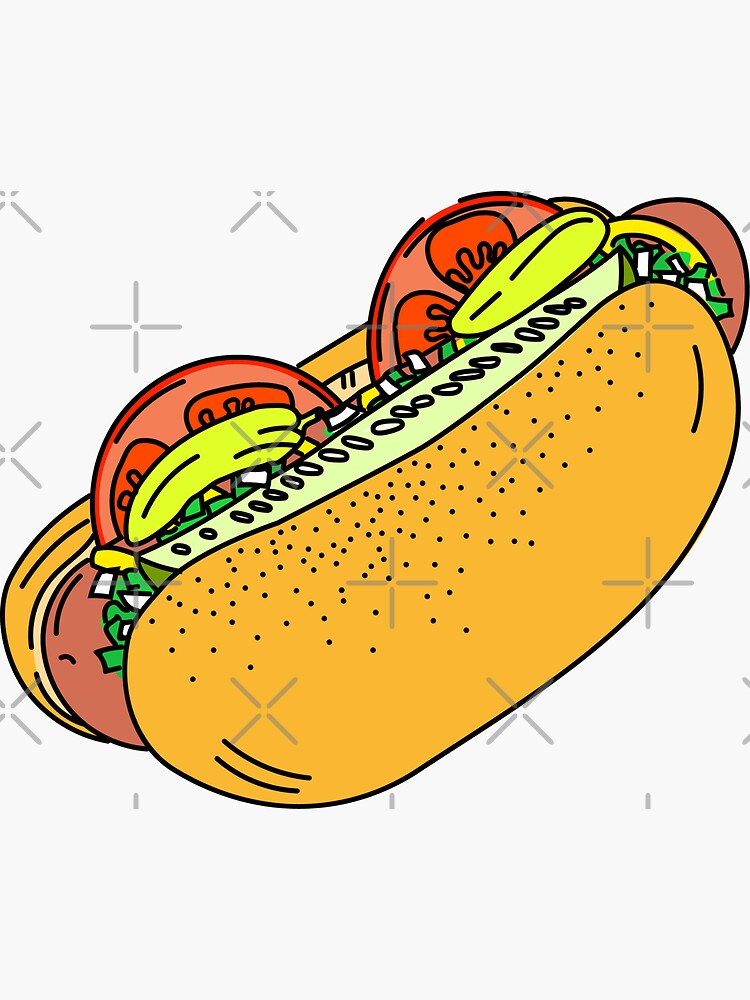 "Chicago Dog" Sticker for Sale by TheIlluminatory | Redbubble
