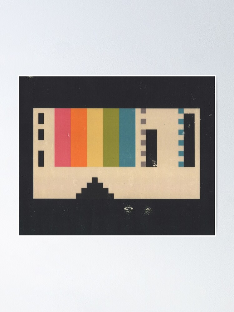 "VHS Pixels" Poster for Sale by hbthornton | Redbubble